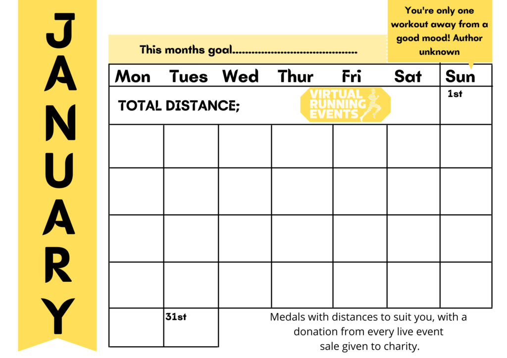 FREE Mileage Trackers | virtual running events